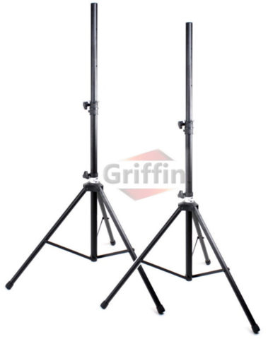 PA Speaker Stands Set Pro-Audio Tripod DJ Monitor Stage Stand 110 LB ...
