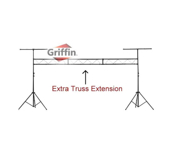 DJ Light Truss Stand System by Griffin | I-Beam Trussing Equipment Set ...
