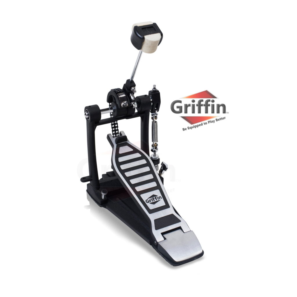 Single Kick Bass Drum Pedal by Griffin | Deluxe Double Chain Foot ...