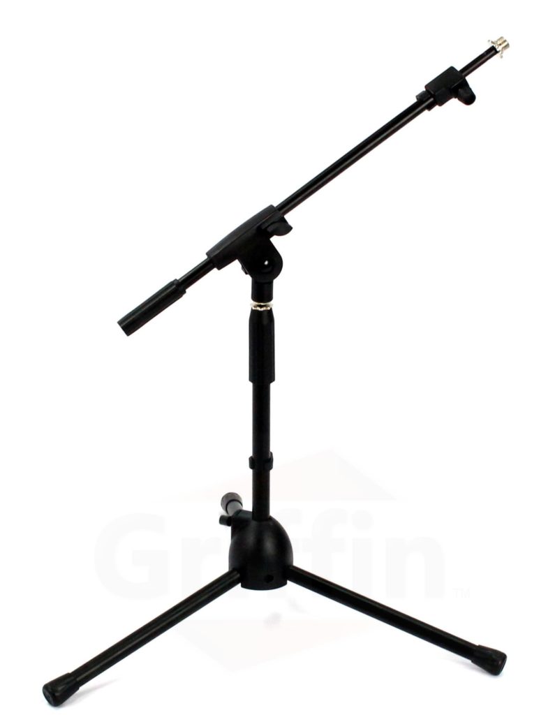 Short Microphone Stand with Boom Arm by Griffin – Low Profile Mic Stand ...