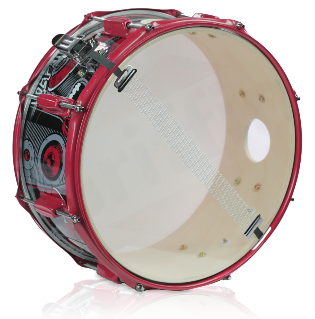 Birch Wood Shell Snare Drum by Griffin 14″ x 6.5″ – Oversize 2.5″ Vents ...
