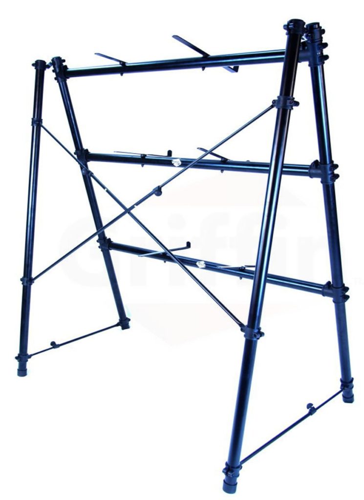 3 Tier Keyboard Stand by Griffin|Triple A-Frame Standing Synthesizer ...