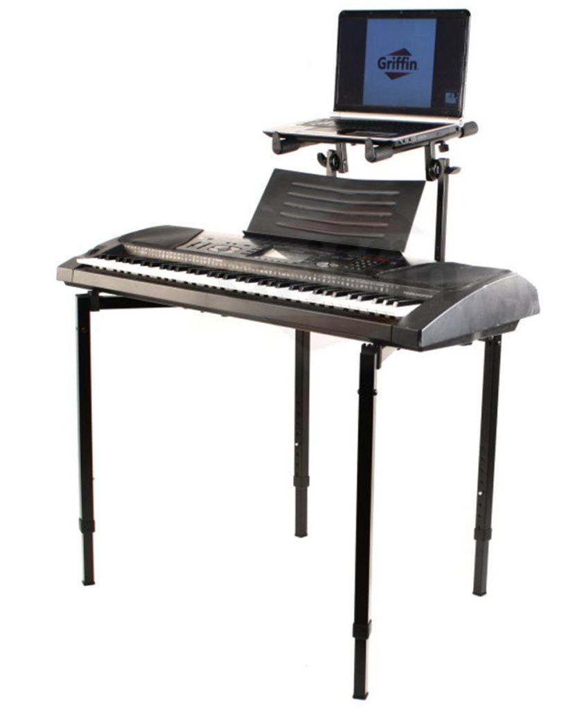 Double Piano Keyboard and Laptop Stand by Griffin | 2 Tier/Dual ...