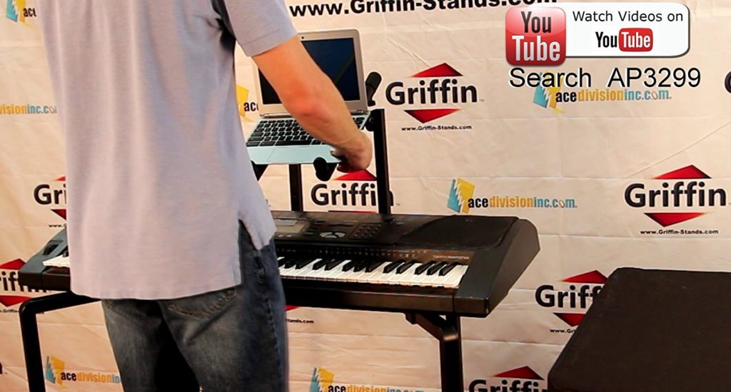 Double Piano Keyboard and Laptop Stand by Griffin | 2 Tier/Dual ...