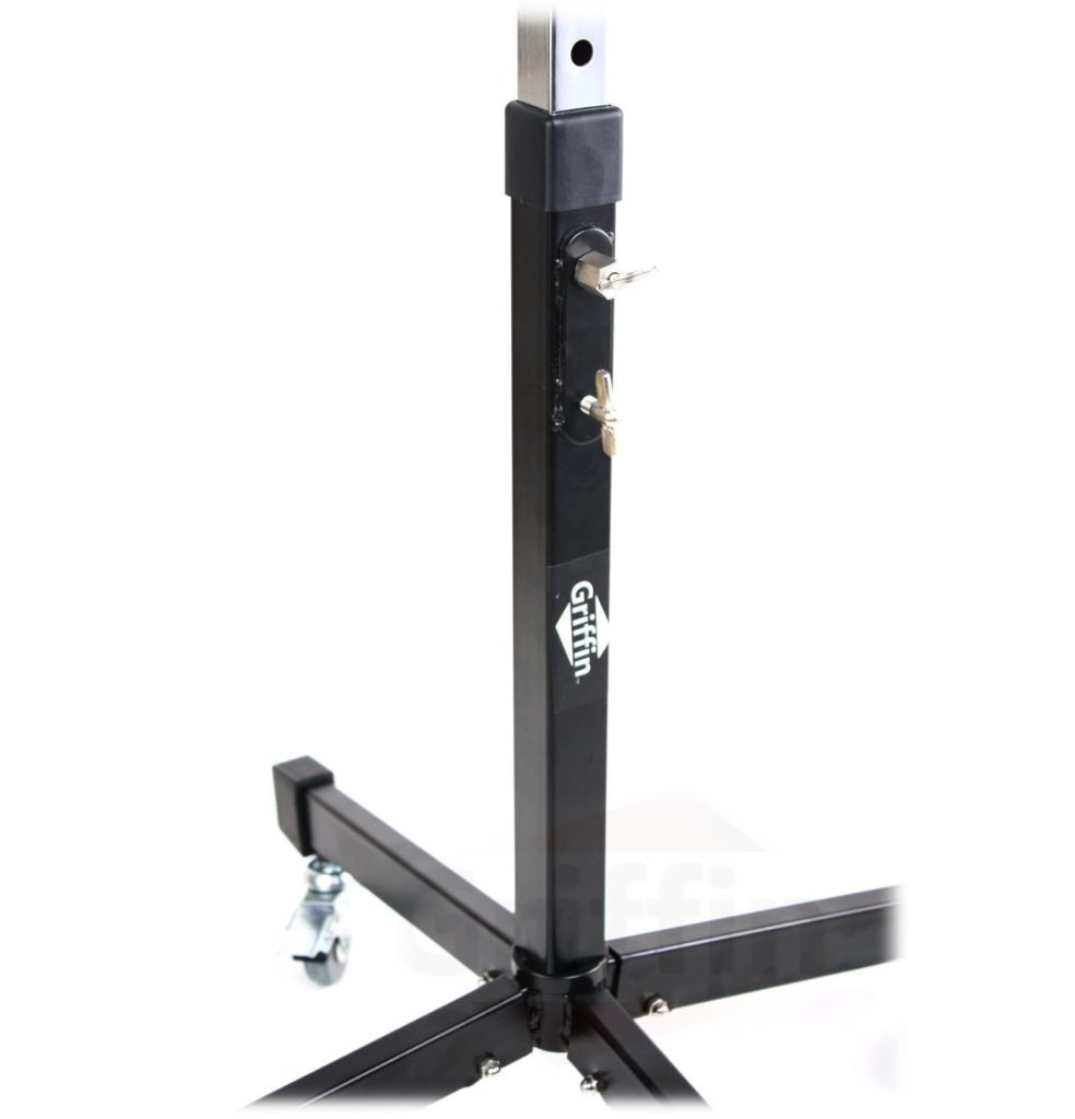Mobile Studio Mixer Stand DJ Cart by Griffin | Rolling Standing Rack On ...