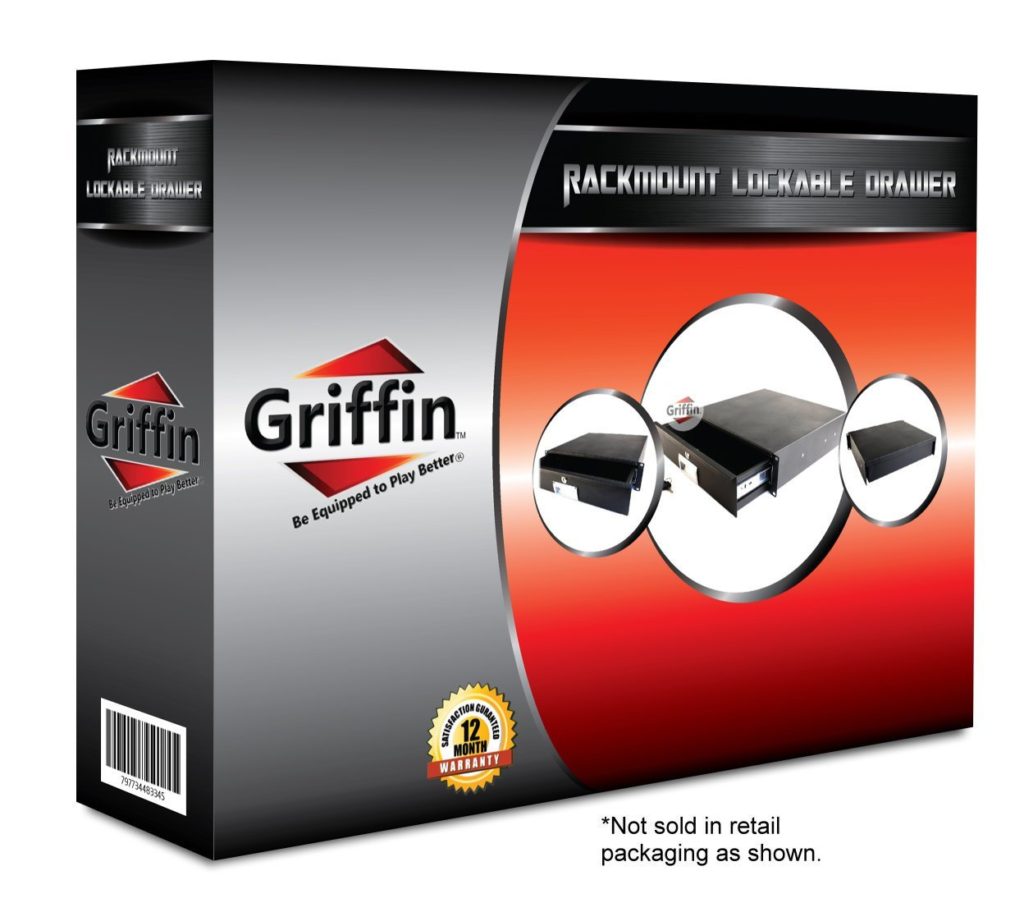 Recording Studio Rack Mount Drawer 2U by Griffin | Pro Audio Deep Rack ...
